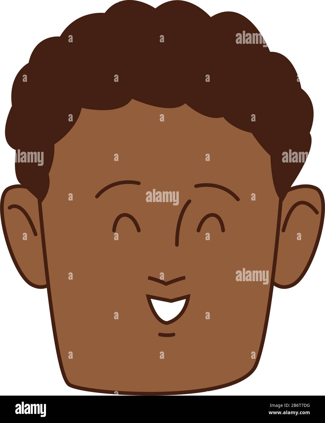 young afro man head avatar character Stock Vector Image & Art - Alamy