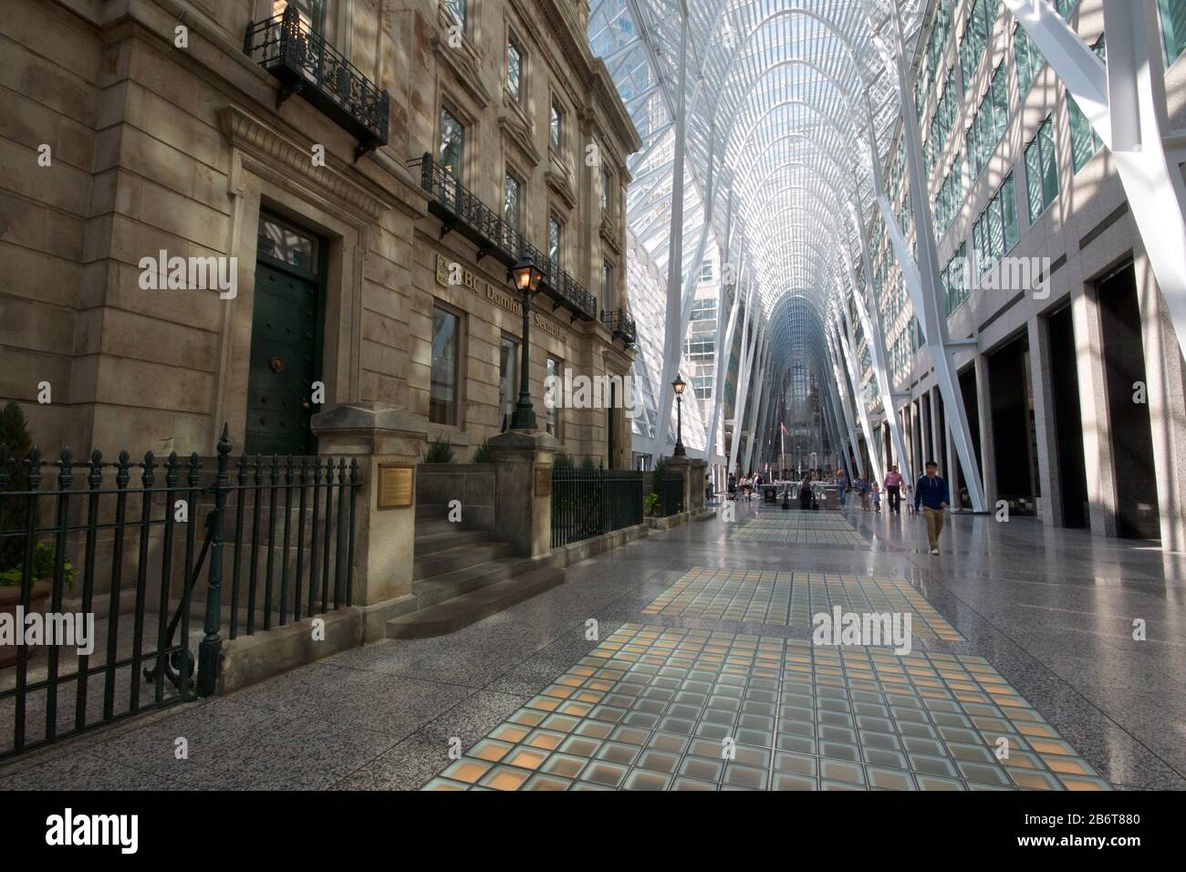 Interior of Office building - Brookfield Place, Toronto, Canada Stock ...