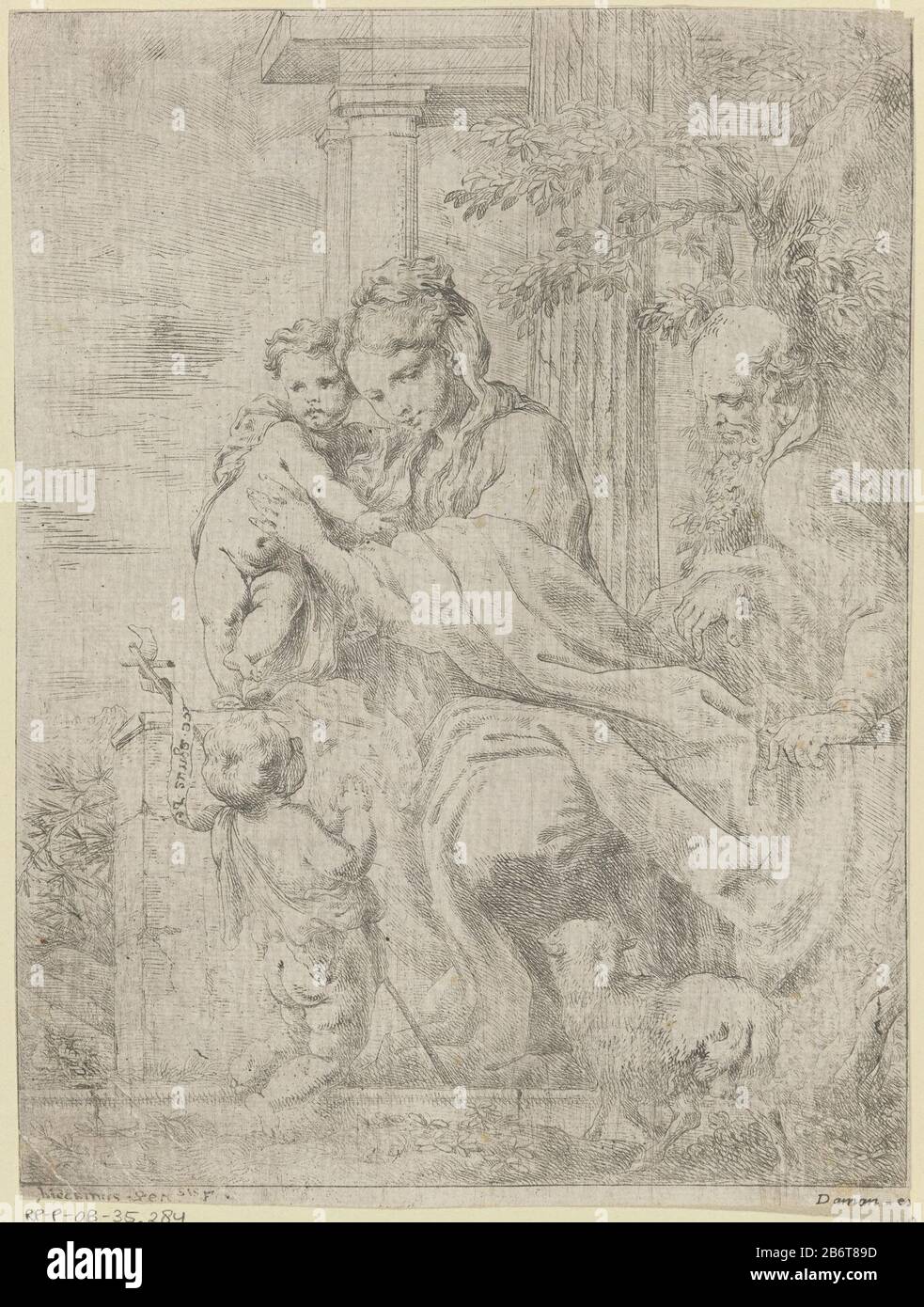 Heilige Familie met de jonge Johannes de Doper Mary, Joseph and the ...