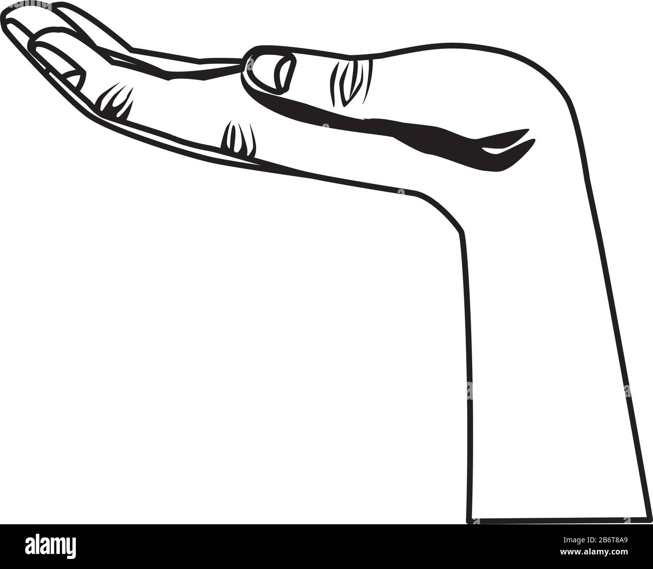hands human receiving isolated icon Stock Vector Image & Art - Alamy