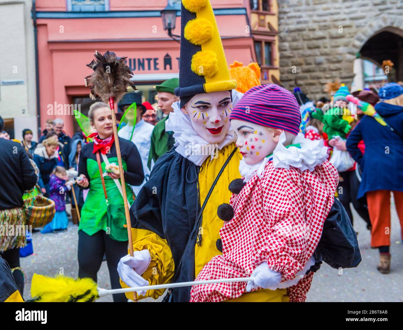Participants in the Rottweil Carnival in Rottweil , Germany Stock Photo ...