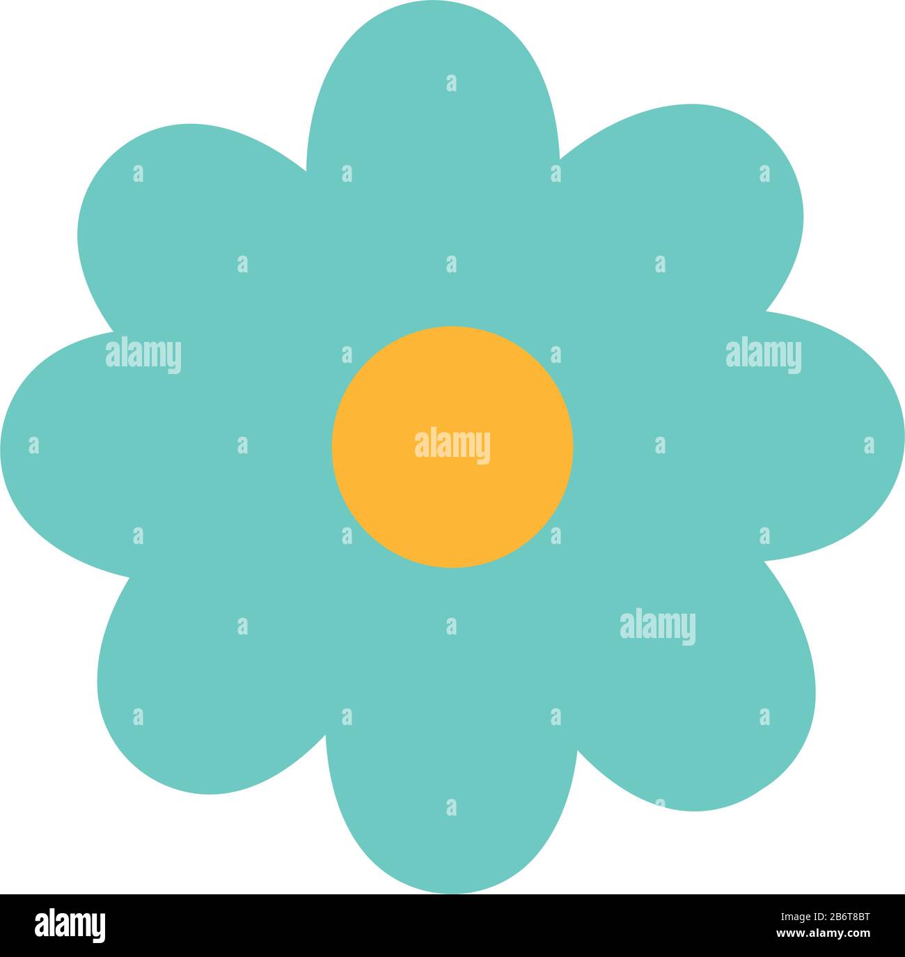 cute spring flower on white background vector illustration design Stock ...