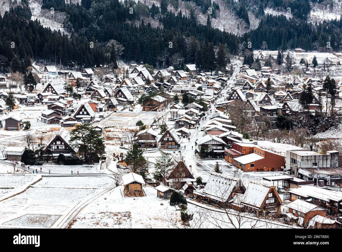 The winter wonderland of Shirakawago, Gifu Stock Photo - Alamy