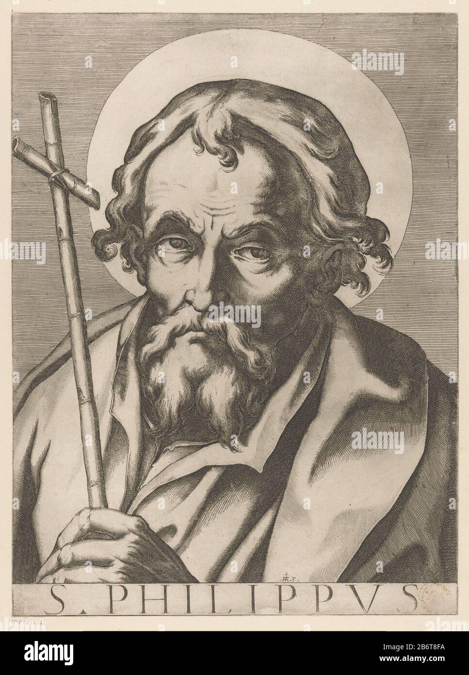 Heilige Filippus S Philippus (titel op object) Christus, Maria en de ...