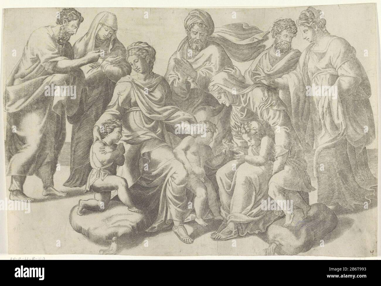 Heilige Maagschap A group of figures. Four women: Maria, Anna, Mary ...