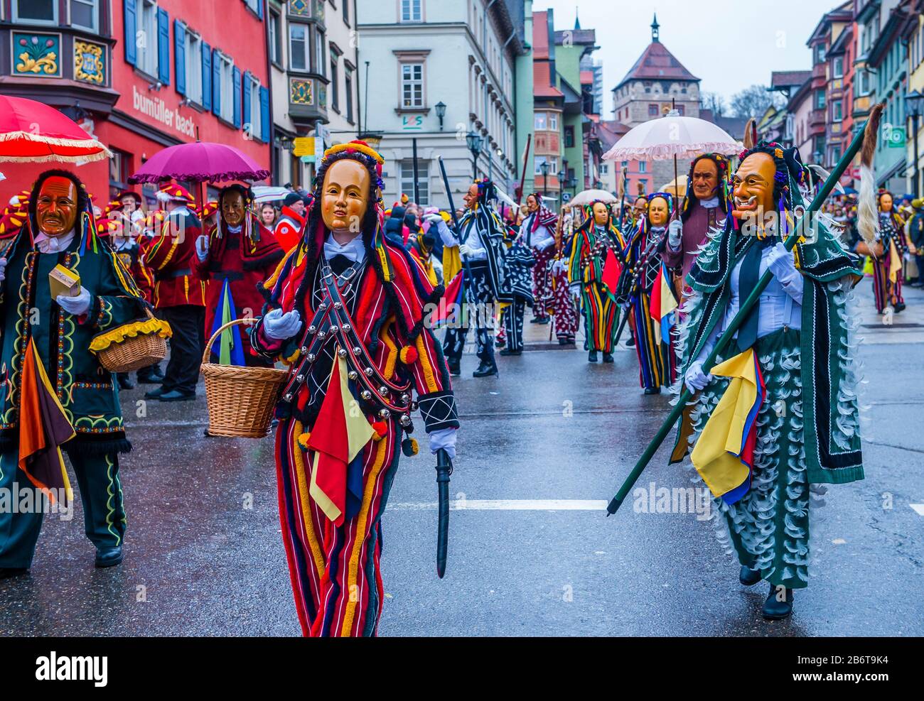 Participants in the Rottweil Carnival in Rottweil , Germany Stock Photo ...