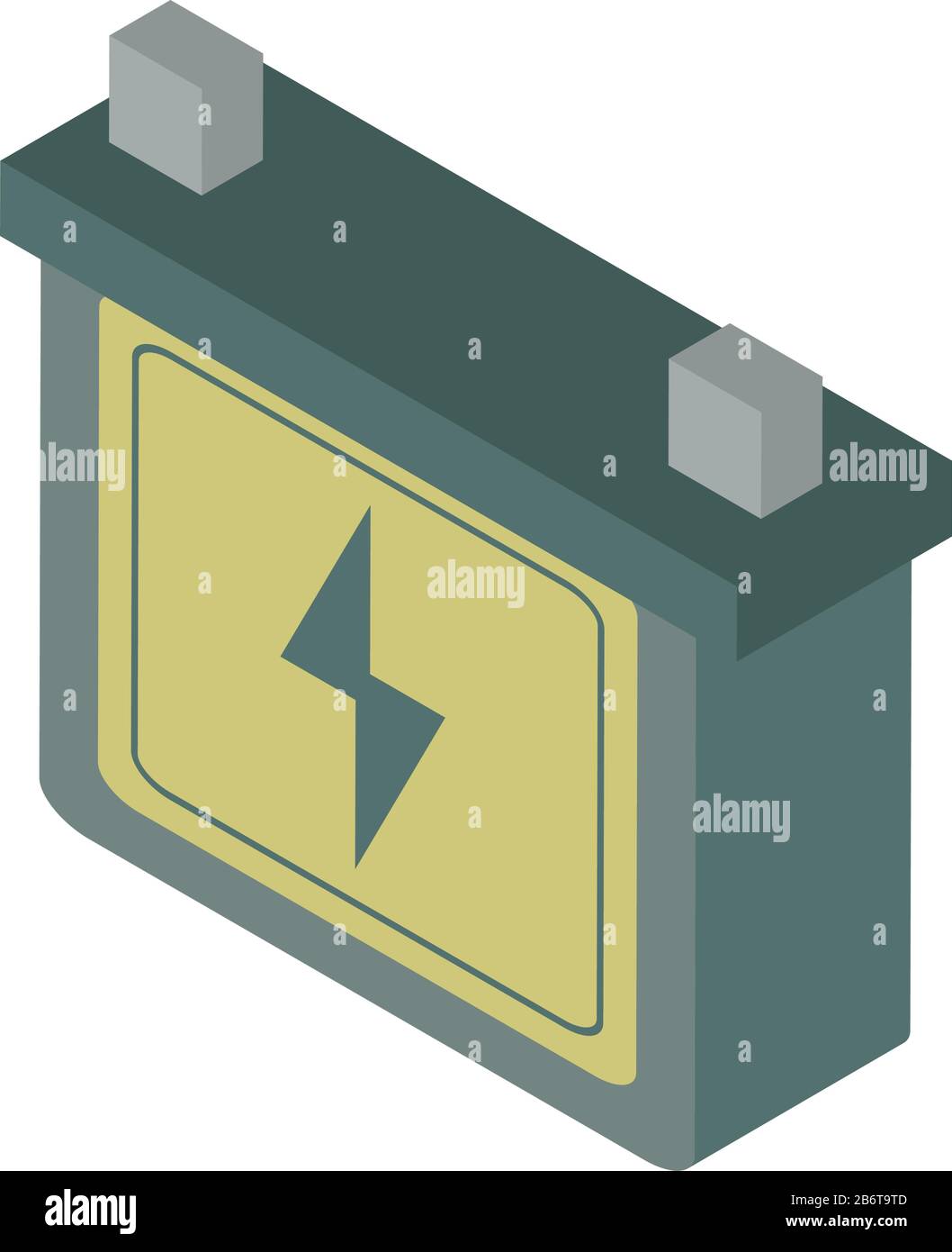 car battery piece flat icon Stock Vector Image & Art - Alamy
