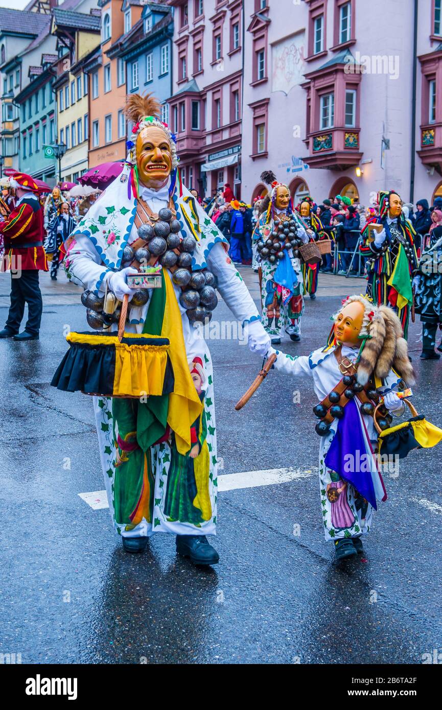 Participants in the Rottweil Carnival in Rottweil , Germany Stock Photo ...