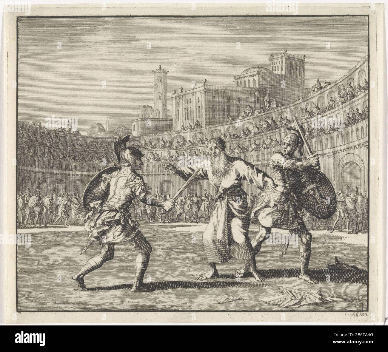 Two gladiators fighting hi-res stock photography and images - Alamy