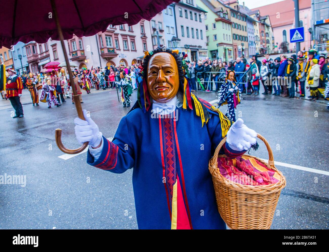 Participants in the Rottweil Carnival in Rottweil , Germany Stock Photo ...
