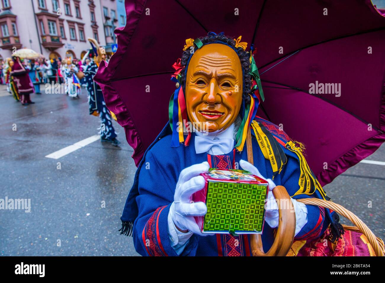 Participant in the Rottweil Carnival in Rottweil , Germany Stock Photo ...