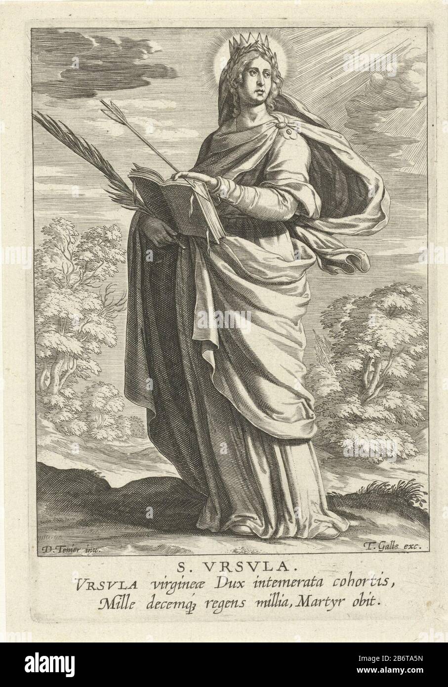 Heilige Ursula S Vrsvla (titel op object) Vrouwelijke heiligen ...