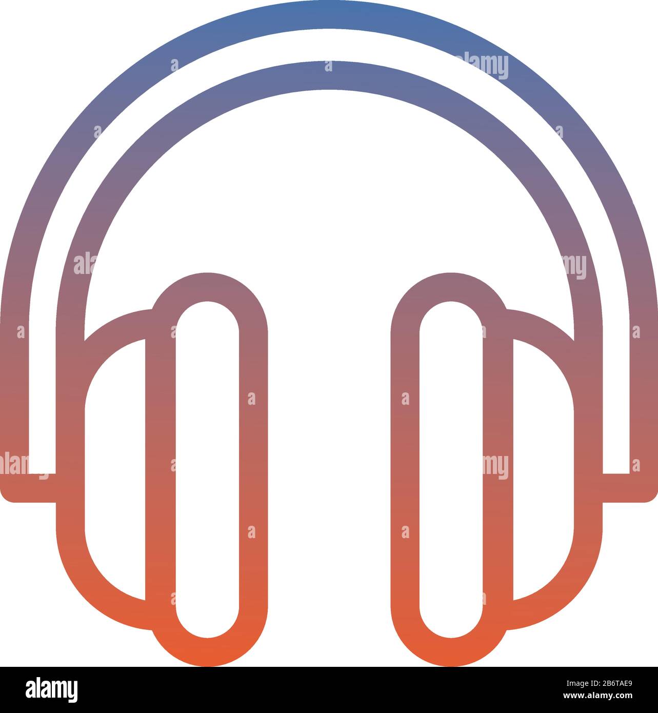 earphones audio device isolated icon Stock Vector Image & Art - Alamy