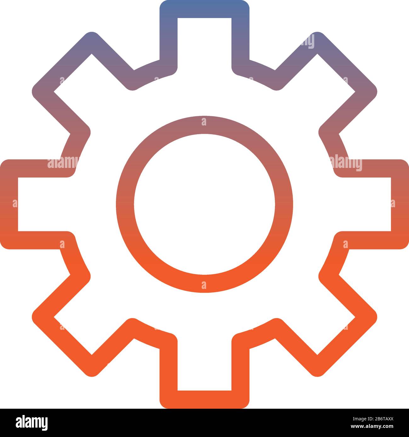 gear settings setup isolated icon Stock Vector Image & Art - Alamy