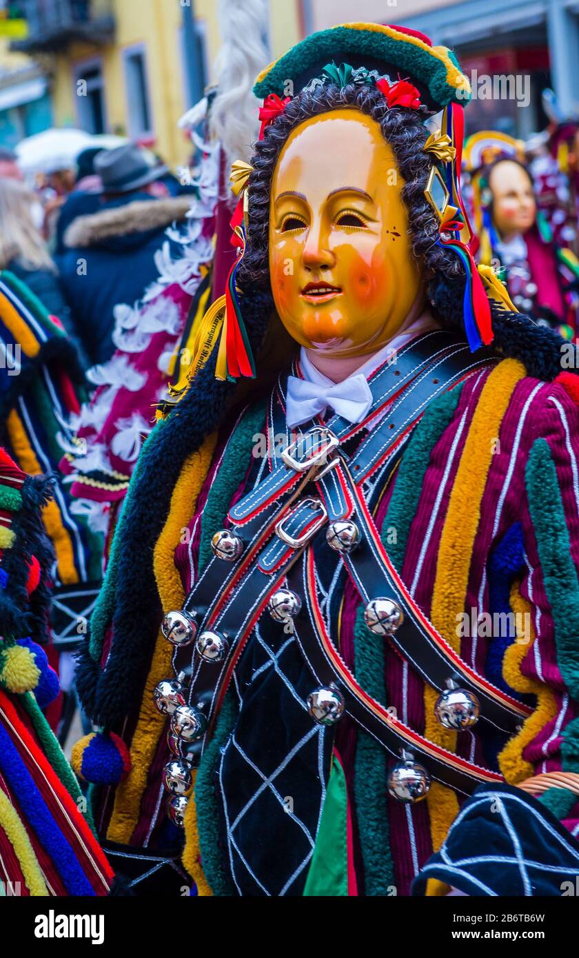 Participants in the Rottweil Carnival in Rottweil , Germany Stock Photo ...
