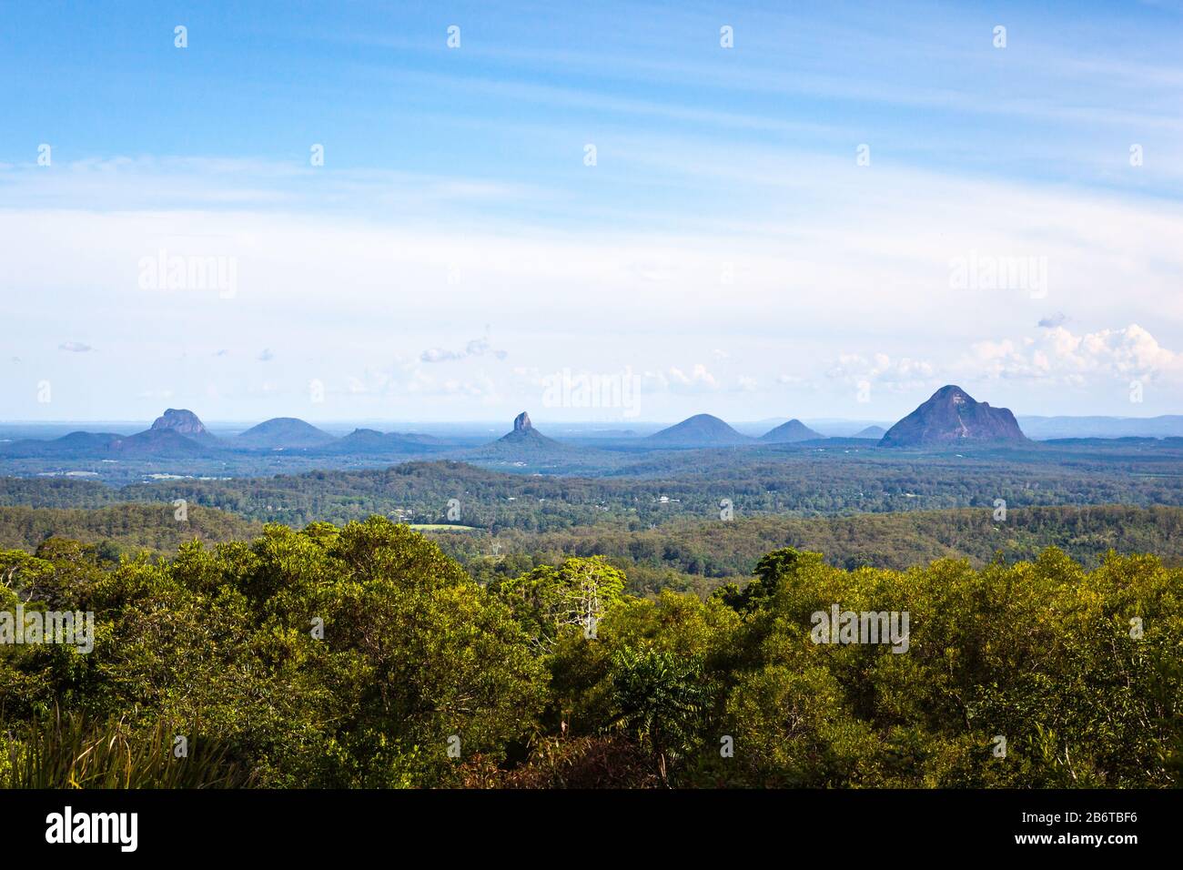 The Glasshouse Mountains in the Sunshine Coast (SE Queensland ...