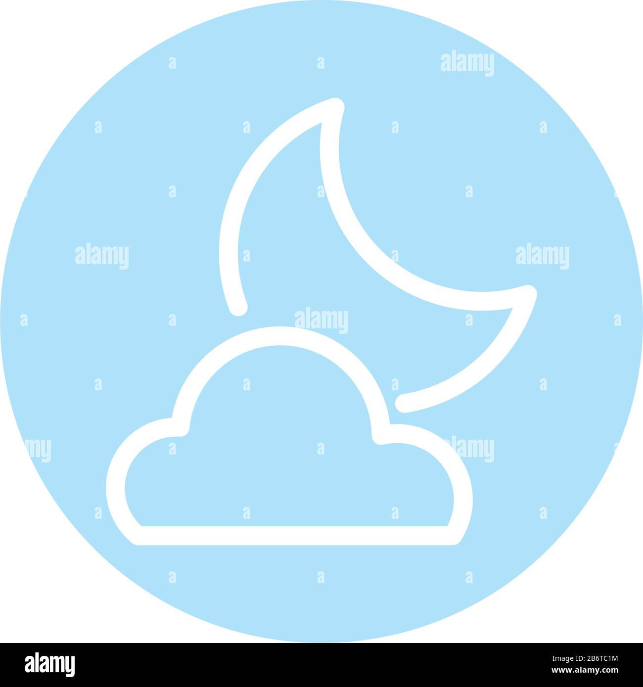 moon with nub, block and flat style icon vector illustration design ...