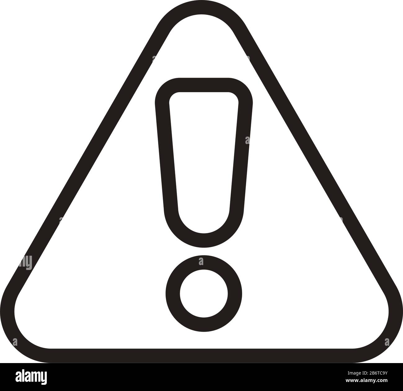 caution notice, line style icon vector illustration design Stock Vector ...