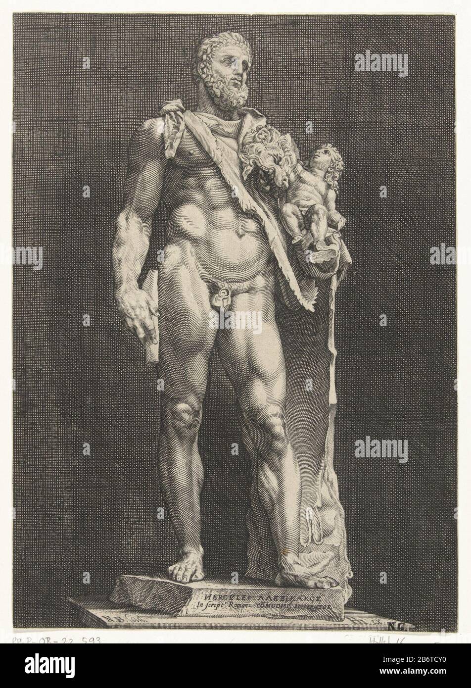 Hercules en Telephos Commodus als Hercules Drie antieke beelden te Rome ...