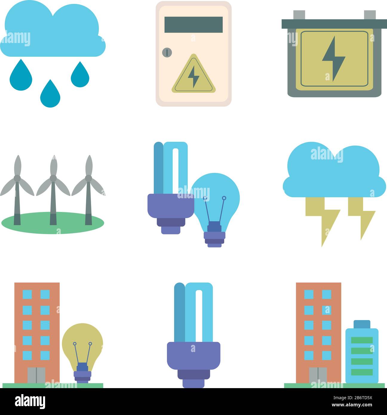bundle of energy set icons Stock Vector Image & Art - Alamy