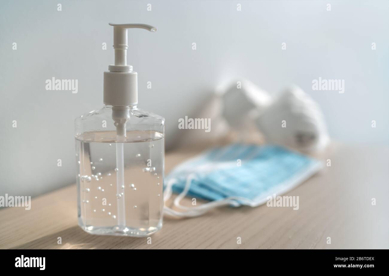 Coronavirus corona virus prevention travel surgical masks and hand ...