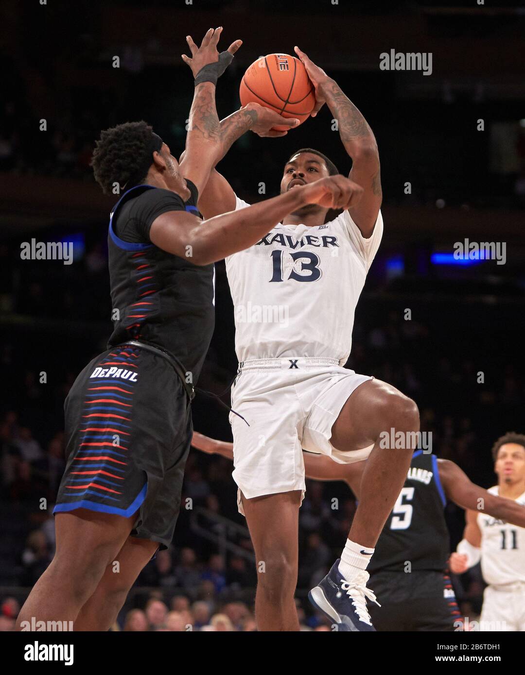 New York, New York, USA. 11th Mar, 2020. Xavier Musketeers forward Naji ...