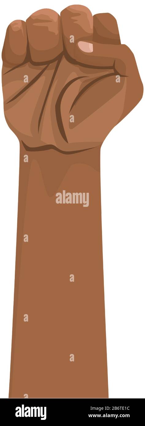 afro hand human fist fight icon Stock Vector Image & Art - Alamy