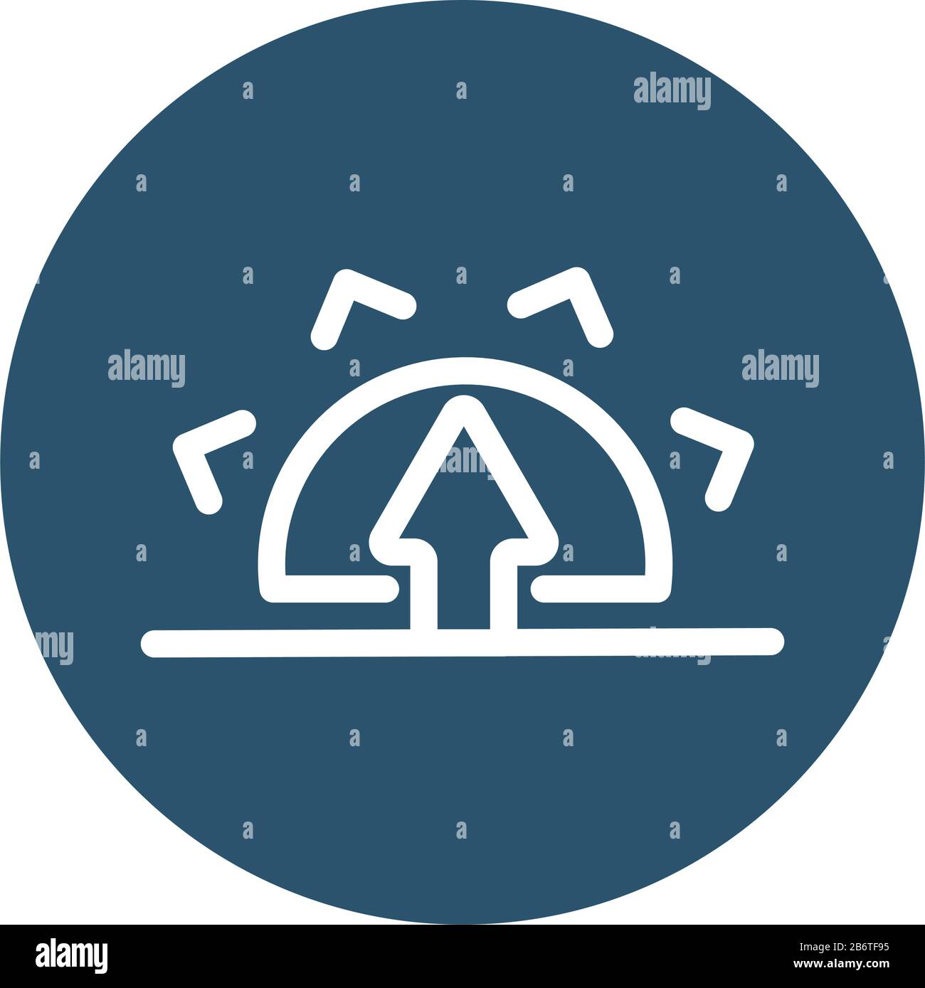 sun with up arrow, block and flat style icon vector illustration design ...