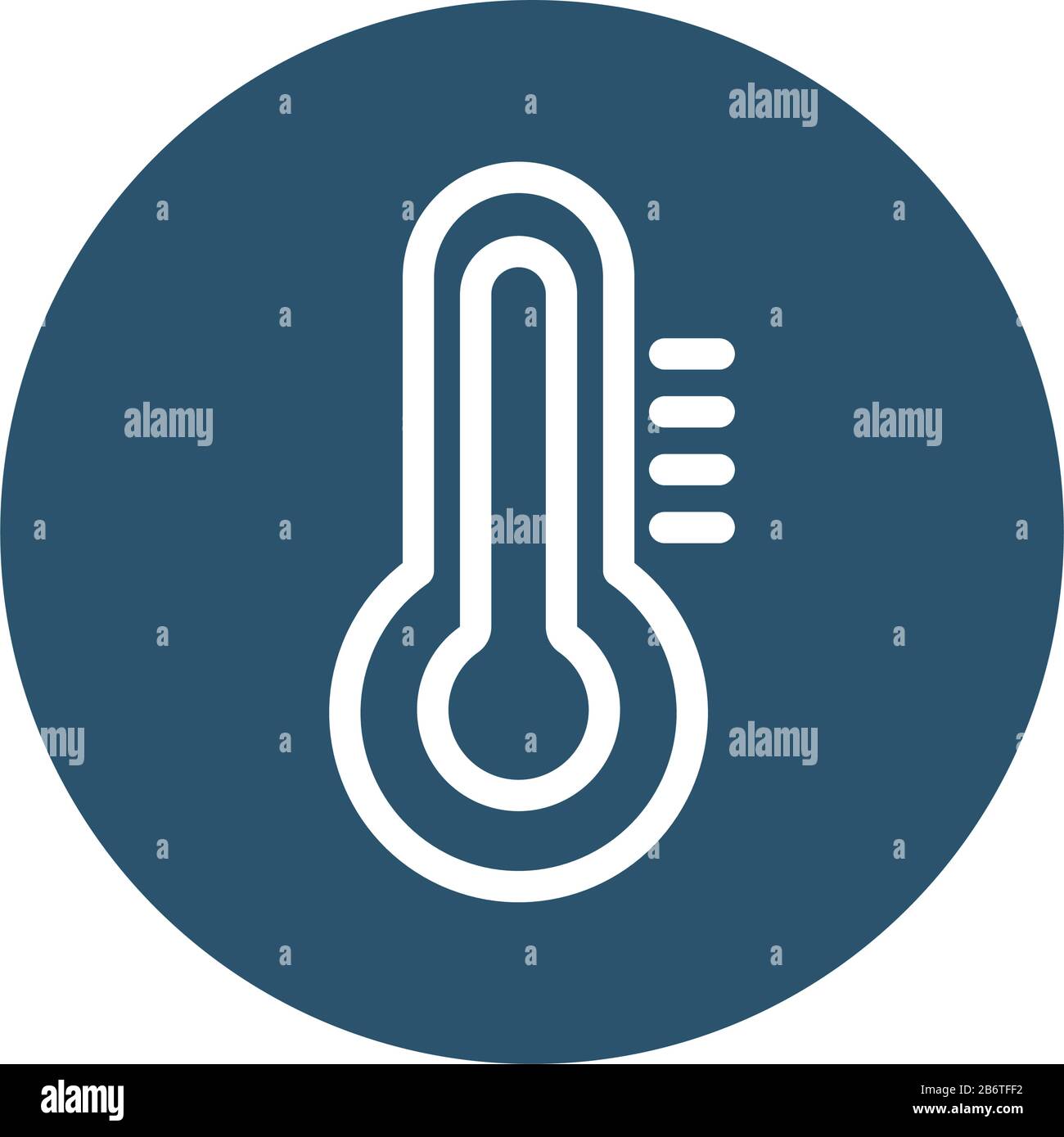 climate thermometer, block and flat style icon vector illustration ...