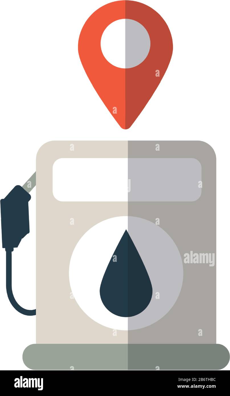 petrol dispenser on white background vector illustration design Stock ...
