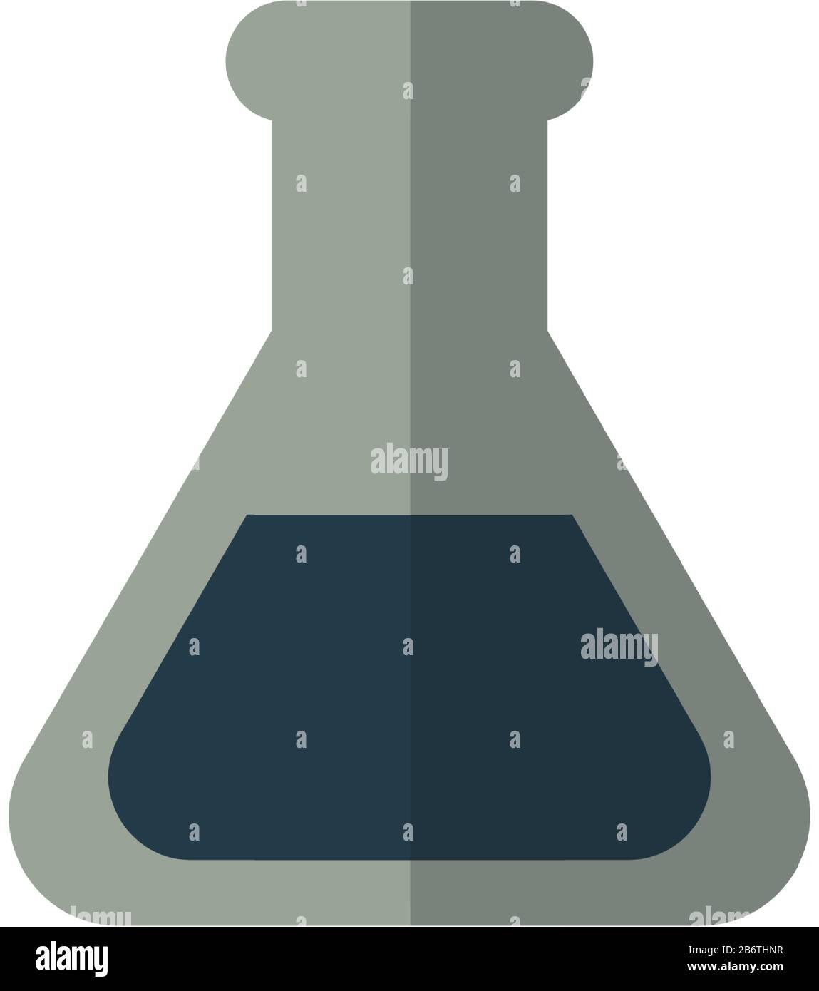 erlenmeyer oil on white background vector illustration design Stock ...