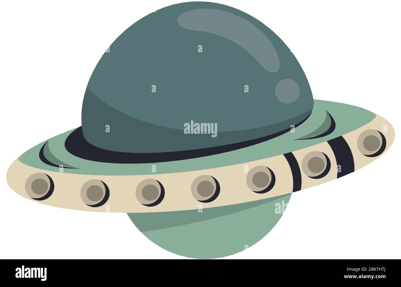 space ufo flying isolated icon Stock Vector Image & Art - Alamy
