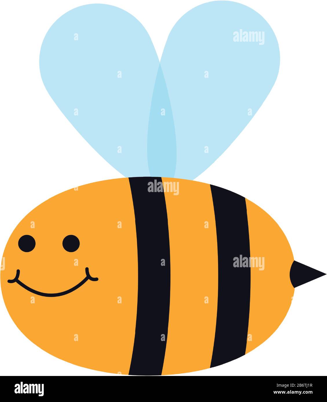 cute bee insect flying icon Stock Vector Image & Art - Alamy