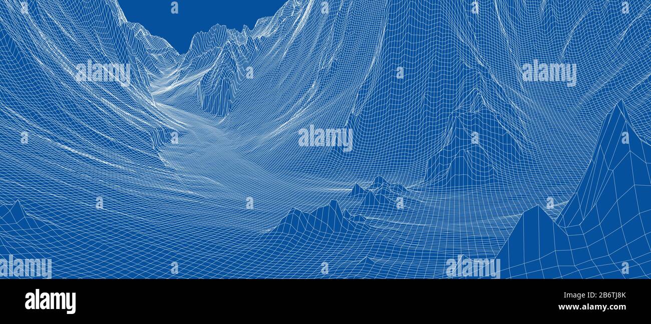 3d terrain model Stock Vector Images - Alamy