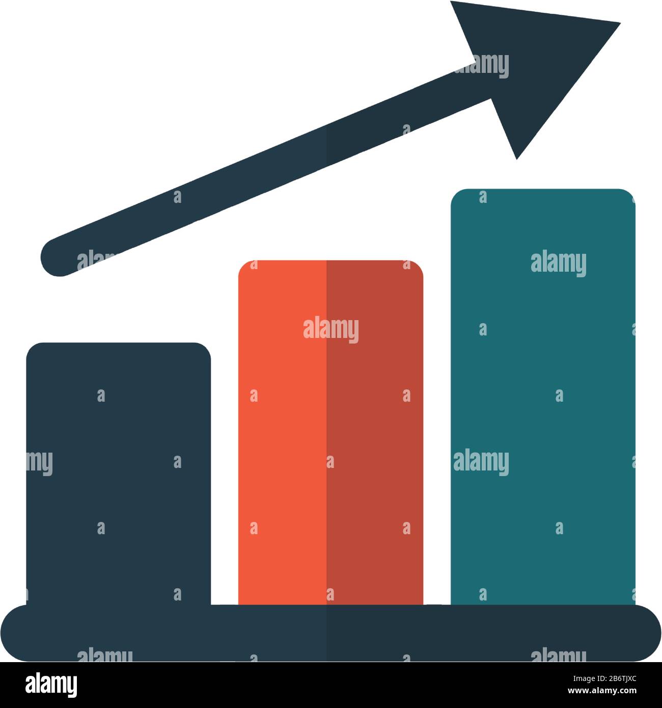 bar graph in white background vector illustration design Stock Vector ...