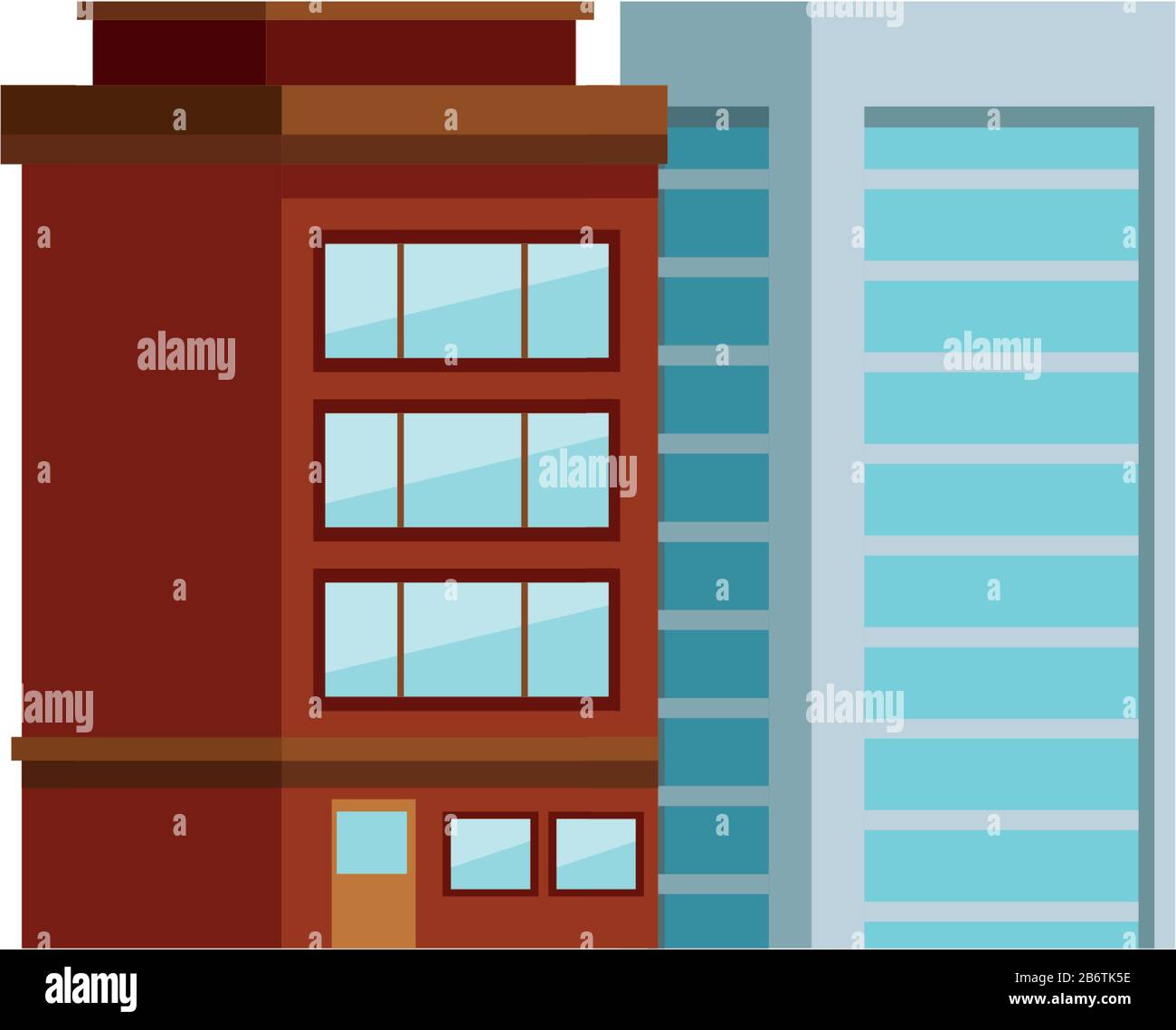 building with windows isolated icon Stock Vector Image & Art - Alamy