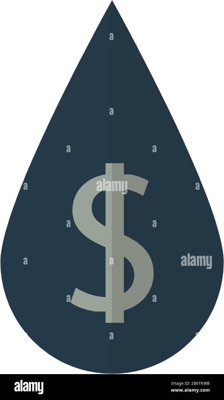 oil with dollar symbol in white background vector illustration design ...