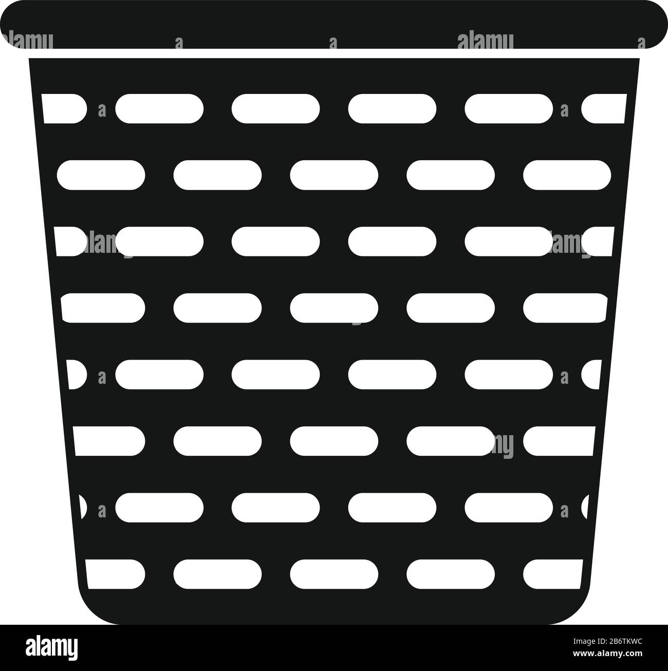 Handmade basket icon. Simple illustration of handmade basket vector ...