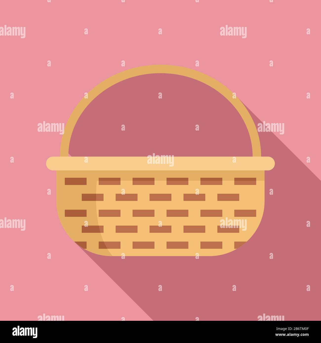 Decoration wicker icon. Flat illustration of decoration wicker vector ...