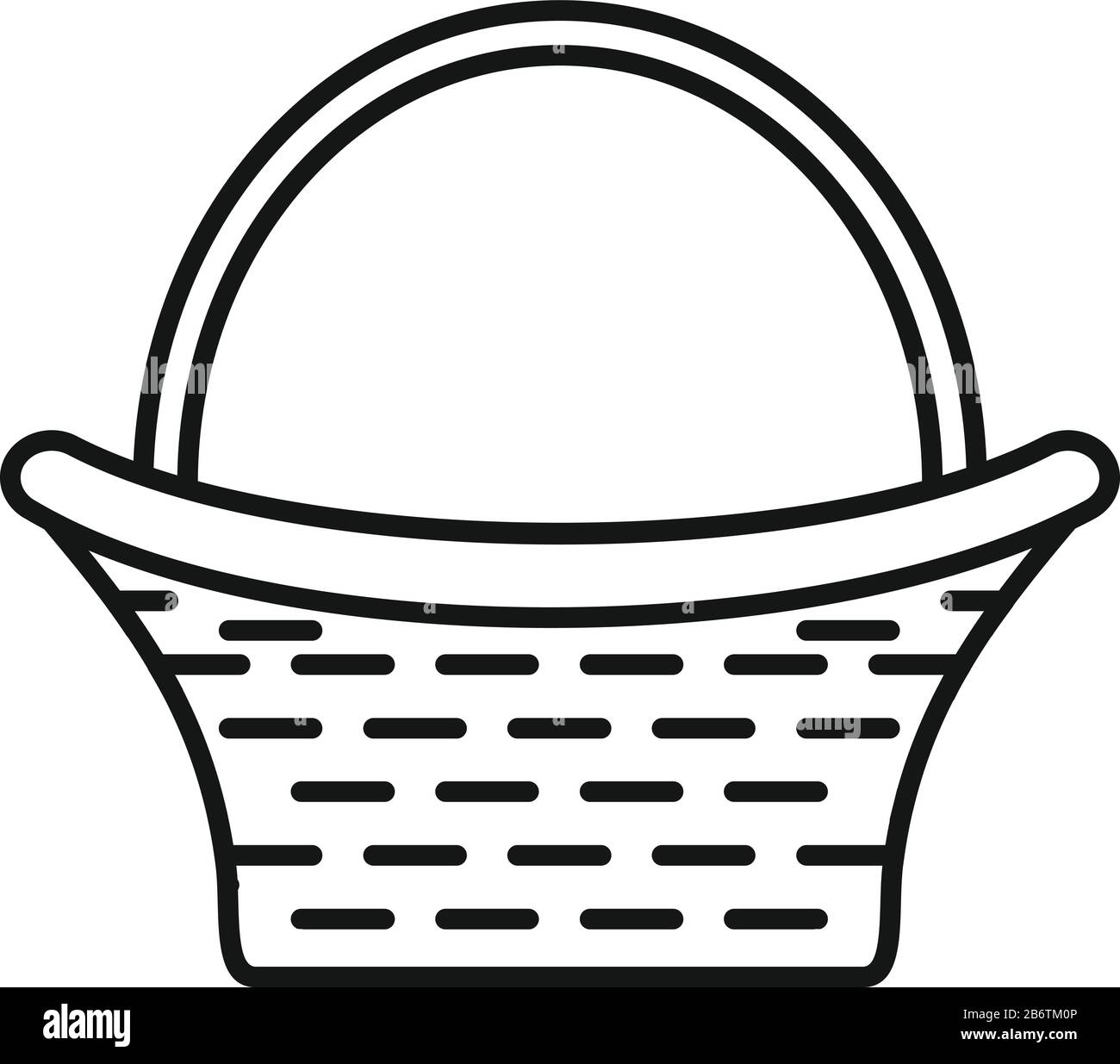 Market wicker icon. Outline market wicker vector icon for web design ...