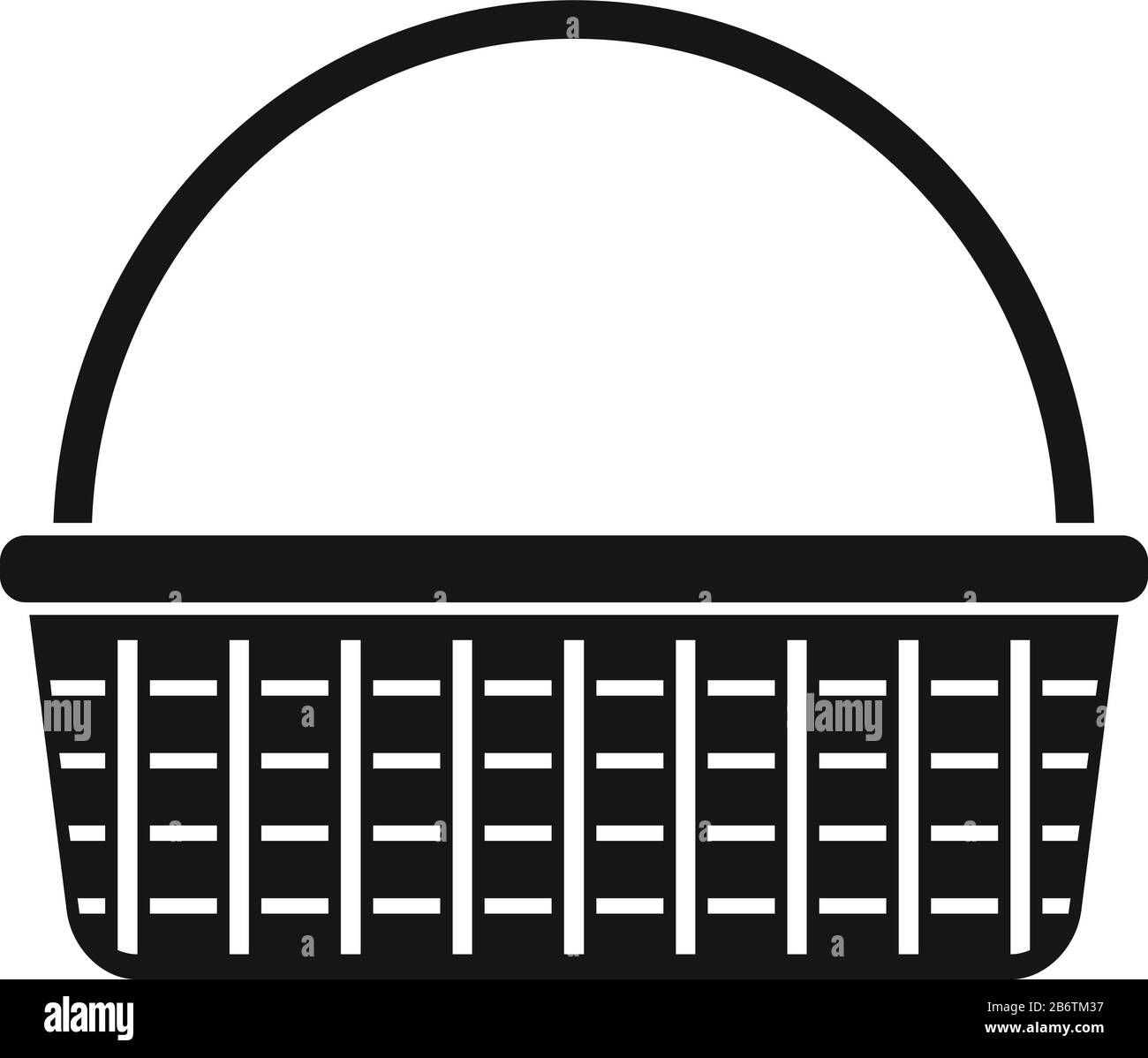 Market wicker icon. Simple illustration of market wicker vector icon ...