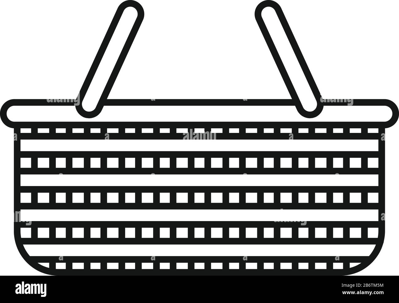 Handle wicker icon. Outline handle wicker vector icon for web design ...