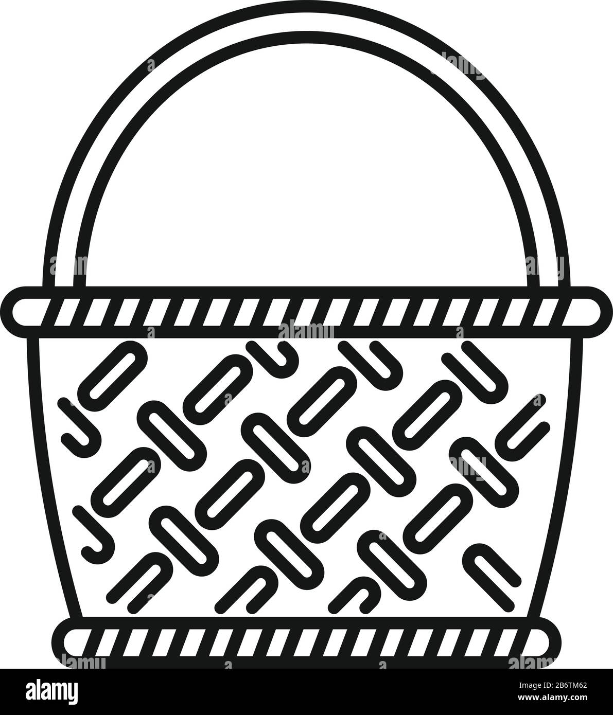 Bamboo wicker icon. Outline bamboo wicker vector icon for web design ...