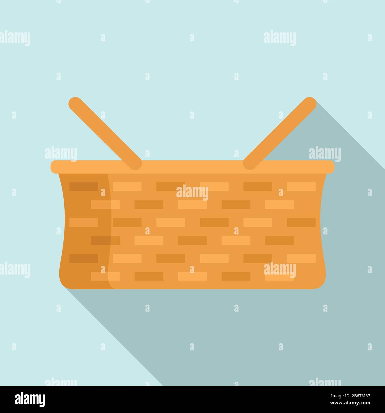 Wicker icon. Flat illustration of wicker vector icon for web design ...