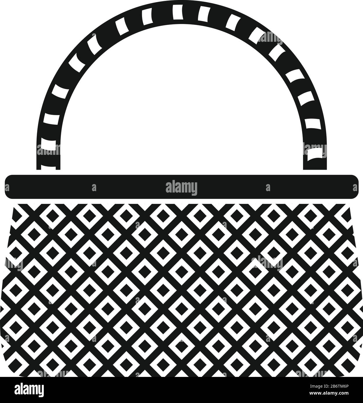 Wicker hamper icon. Simple illustration of wicker hamper vector icon ...