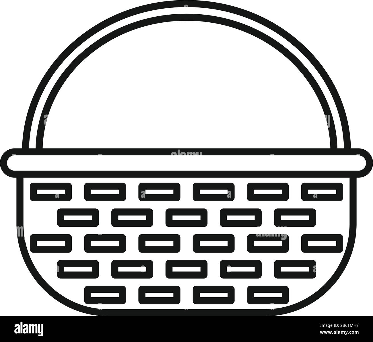 Decoration wicker icon. Outline decoration wicker vector icon for web ...