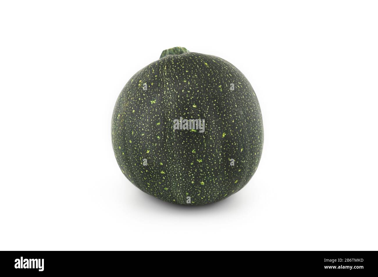 Green round courgette or zucchini isolated on white background Stock ...