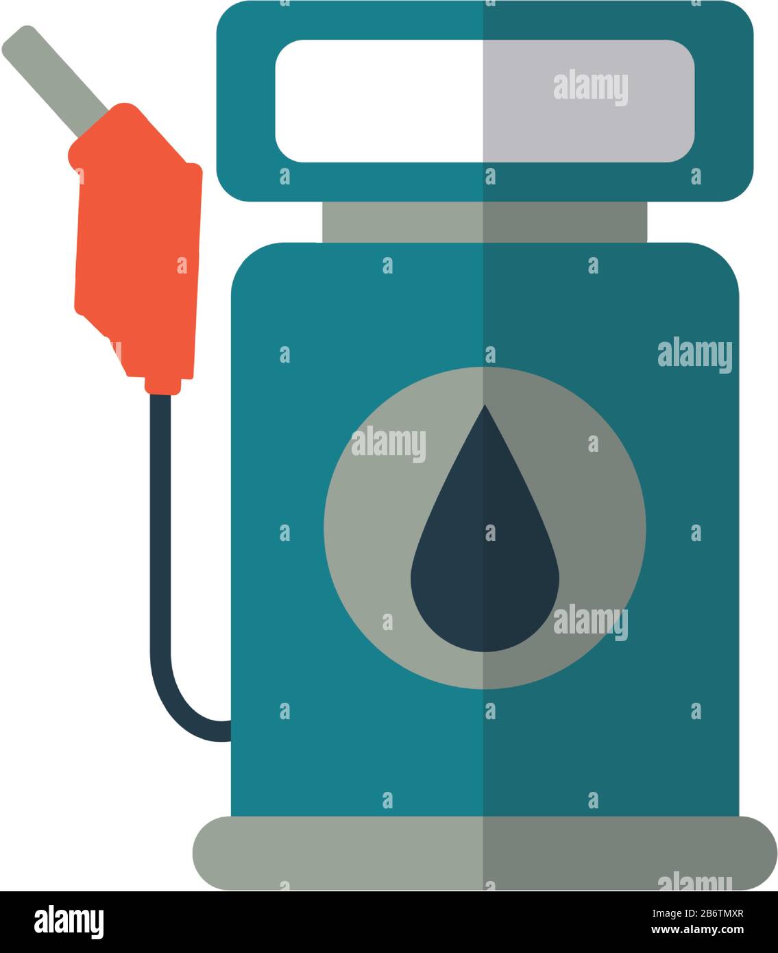 petrol dispenser on white background vector illustration design Stock ...
