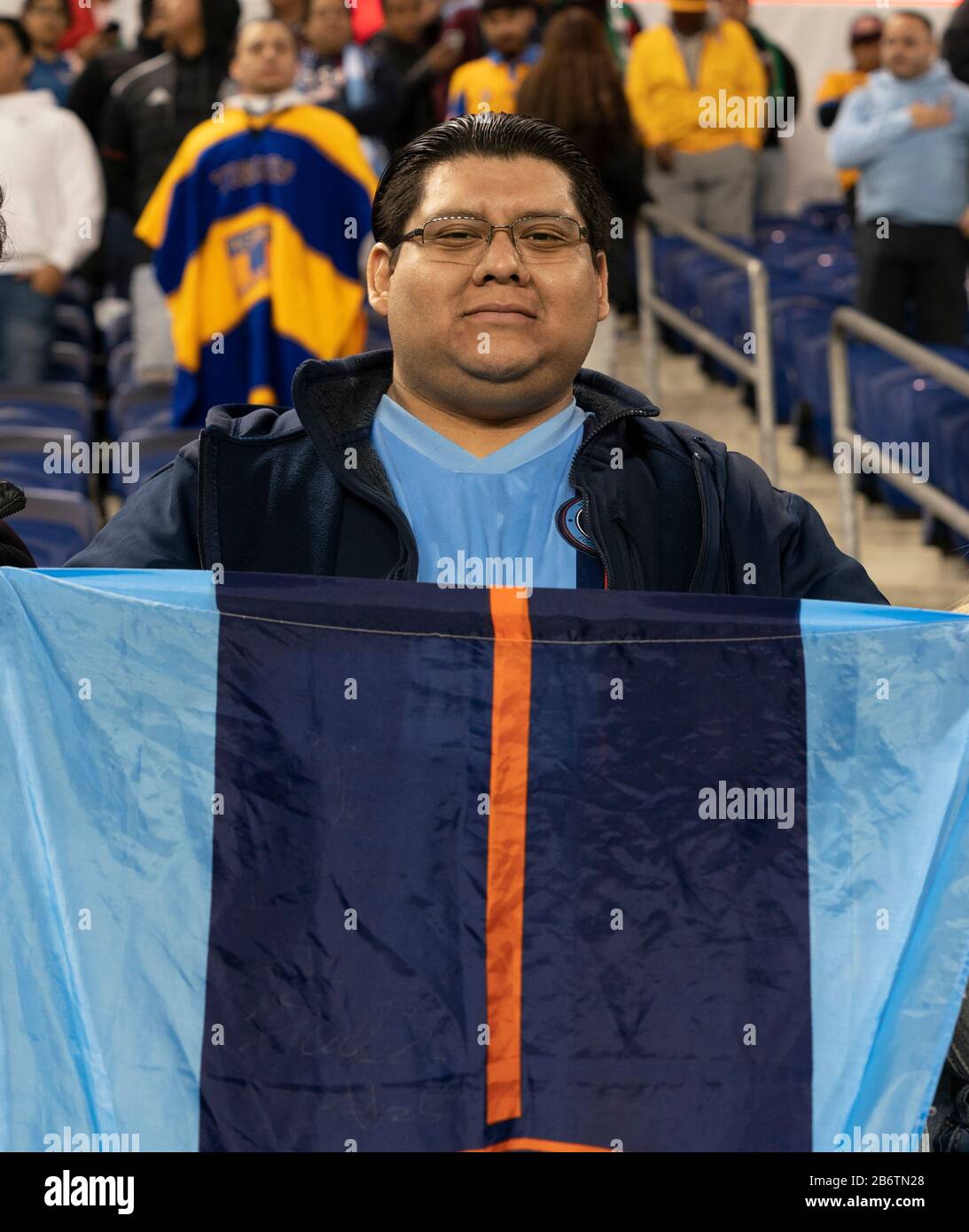 Harrison, NJ - Marc h11, 2020: Fans of NYCFC attend Concacaf Champions ...
