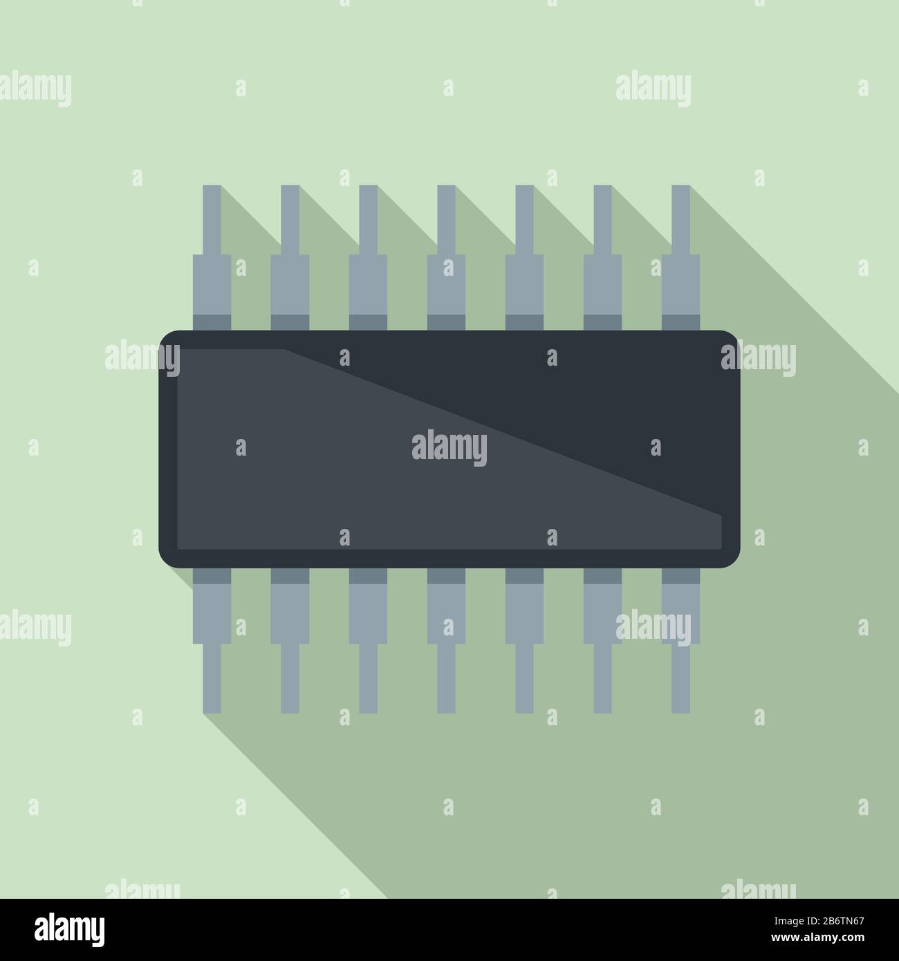 Phone transistor icon. Flat illustration of phone transistor vector ...